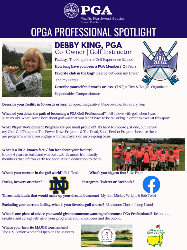 OPGA Professional Spotlight – Debby King | Oregon Chapter PGA