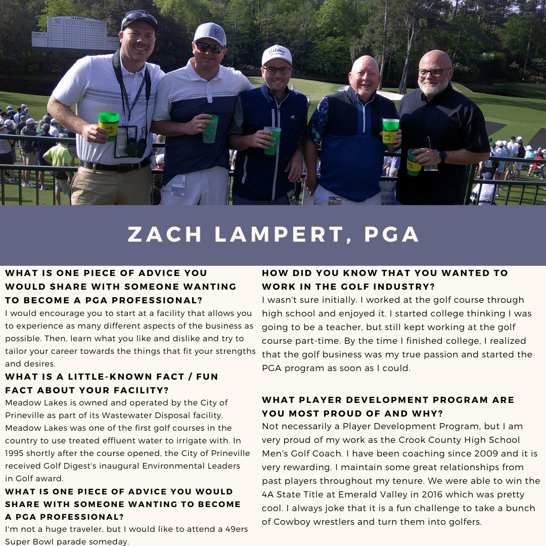 OPGA Spotlight – Zach Lampert, PGA | Oregon Chapter PGA