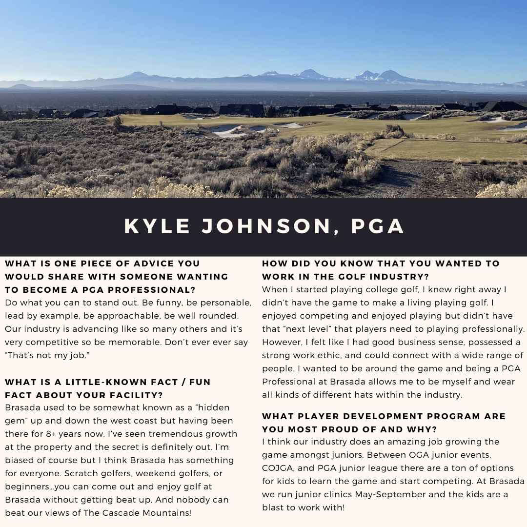 OPGA Spotlight – Kyle Johnson, PGA | Oregon Chapter PGA