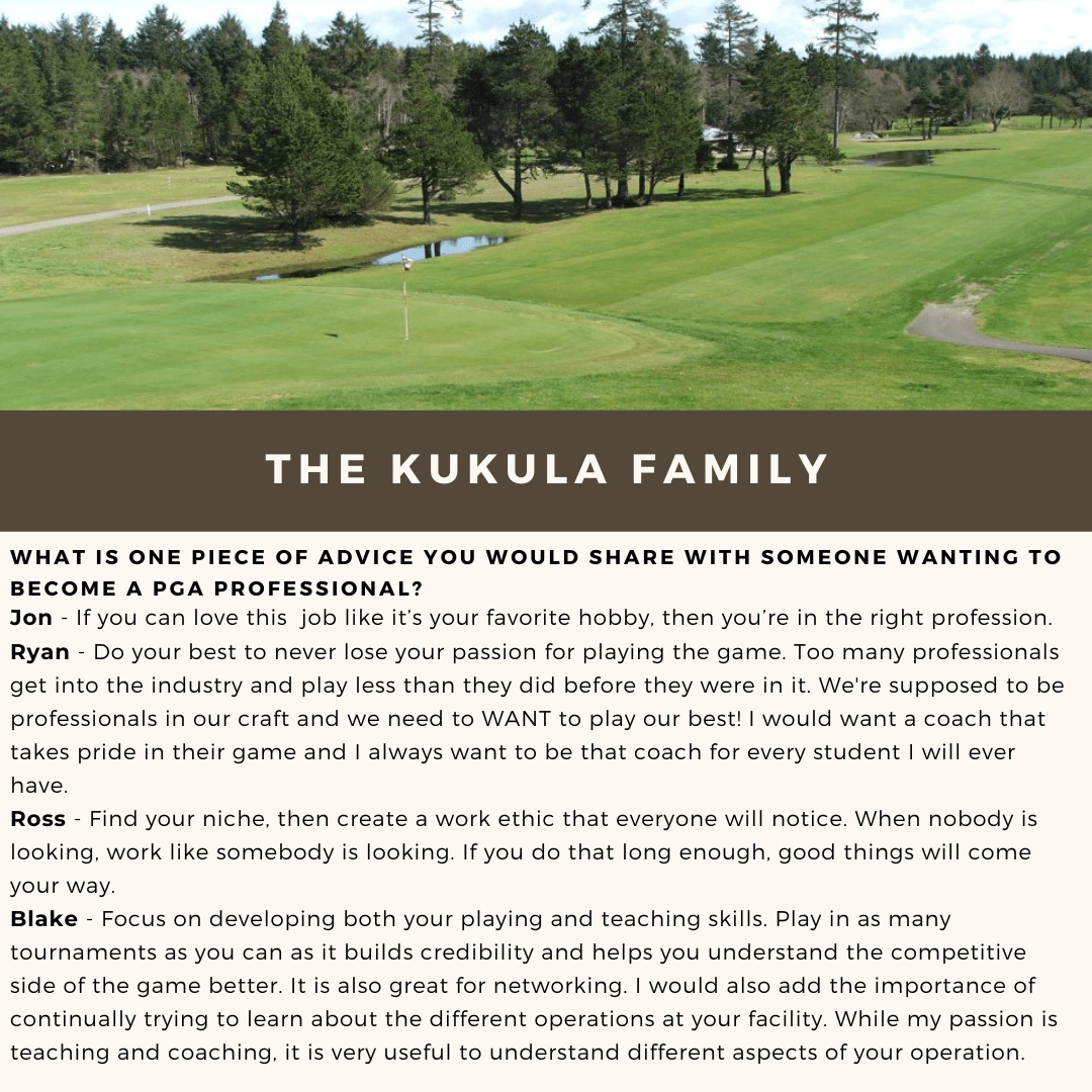 OPGA Spotlight – The KUKULA Family | Oregon Chapter PGA